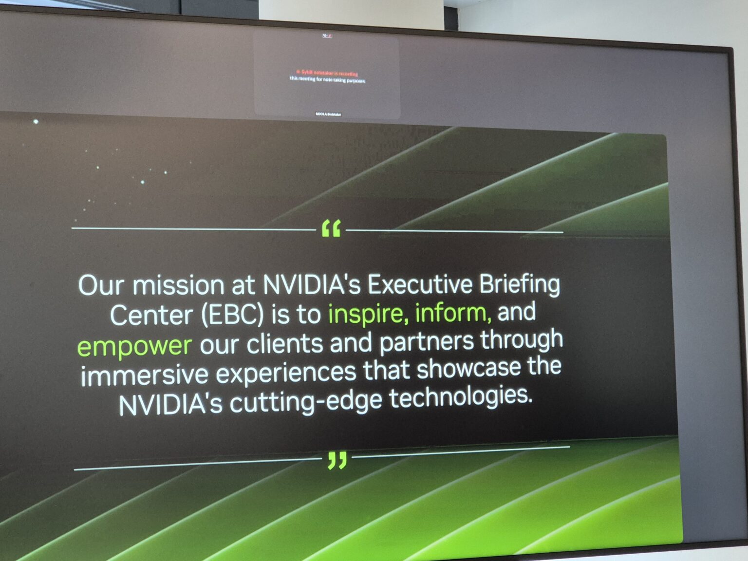 Stepping Into AI: Visit NVIDIA’s Executive Briefing Center - MDCS.ai